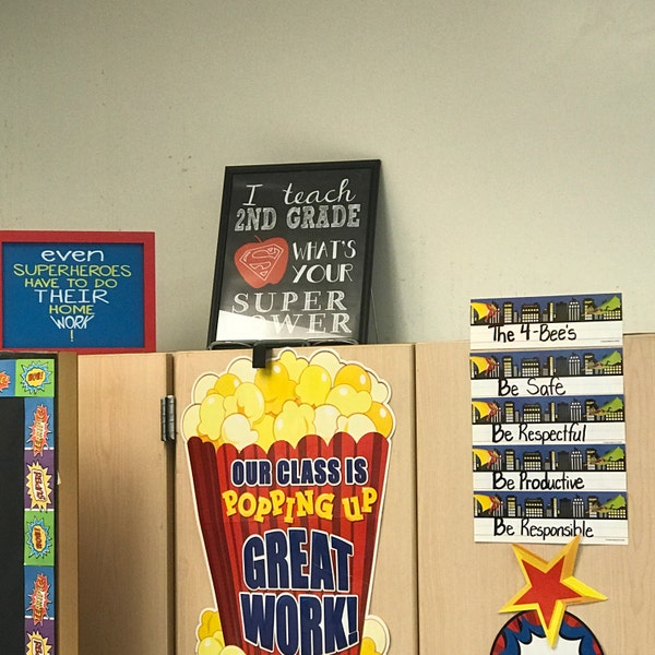 I Teach What's Your Superpower PRINTABLE Chalkboard Sign Teacher ...