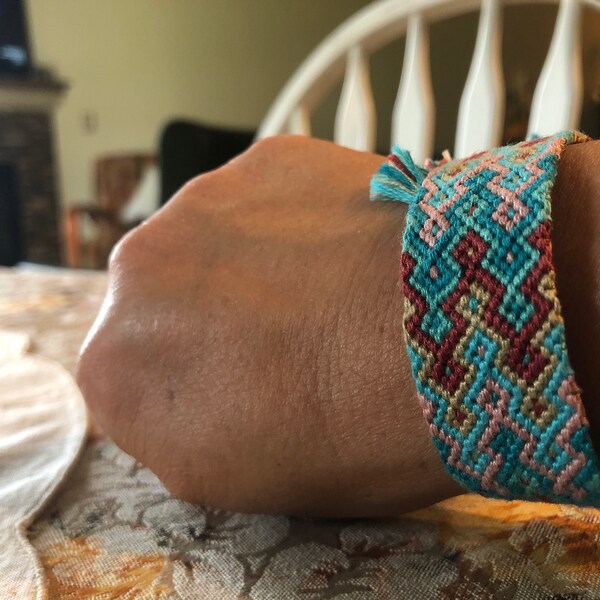 Fire Colored Friendship Bracelet - Etsy