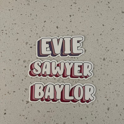 Waterproof Name Decal Personalized Vinyl Sticker NAME STICKER ...