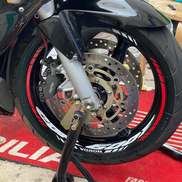 BMW S1000RR Wheel Decals Set S1KRR Sticker Rim Set S 1000RR Fluorescent ...