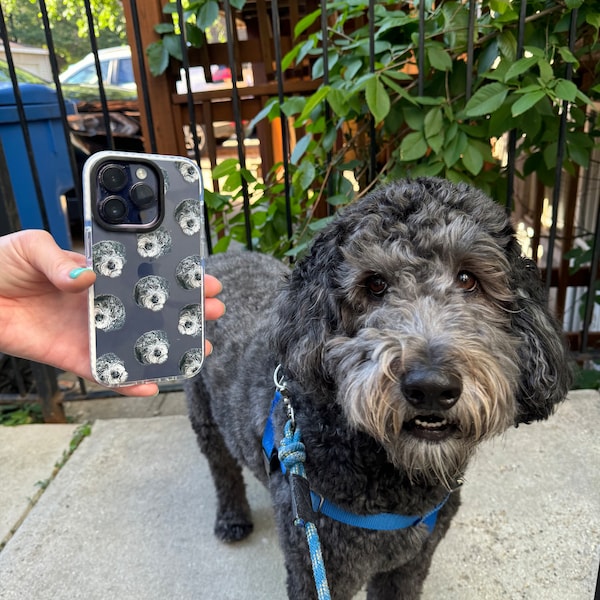 Custom Dog Phone Case, Custom Pet Illustrated Phone Case, Dog iPhone ...