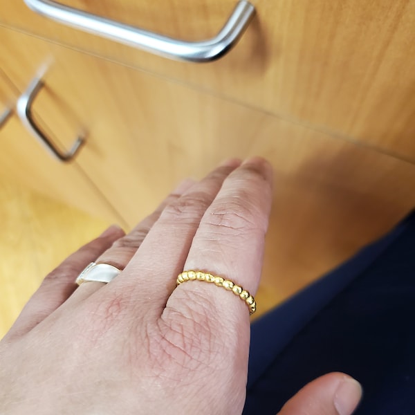 3.75 Grams 99.9% Pure 24k Gold Ball Ring - Etsy