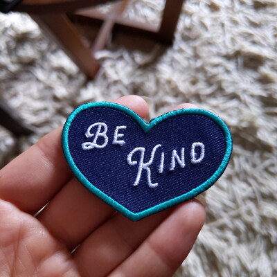 Mini Be Kind Patch Mindfulness and Kindness Iron on Patches - Etsy