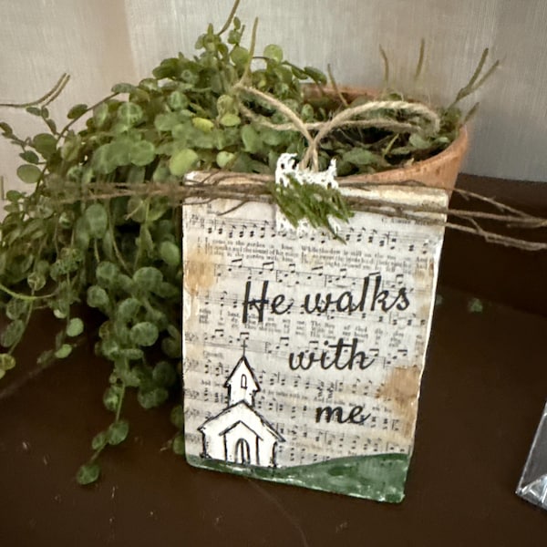 Set of 4 Hymnal Ornaments, Handmade Hymn Ornament, Christmas Ornament ...