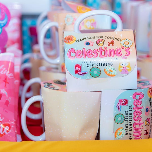 A4 Size Mug Box, Bag Design, Canva Template, Gift Box, Editable in ...