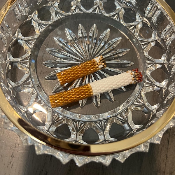 Beaded Cigarettes | Butt, Lit, Unlit, Artwork, Charm, Unique, Quirky ...