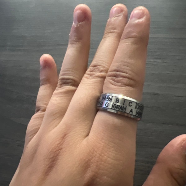 Secret Decoder Ring - Pig Pen Cipher - Etsy