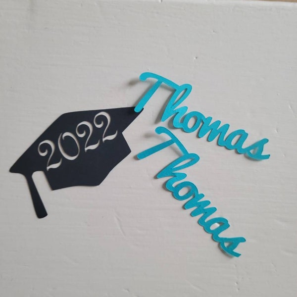 Personalized Graduation Caps and Names Confetti - Class of 2025 - Large ...
