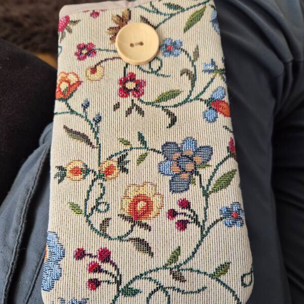 Hedgehog Fabric Smartphone Pouch, Fabric Phone Case Padded, Hedgehog ...