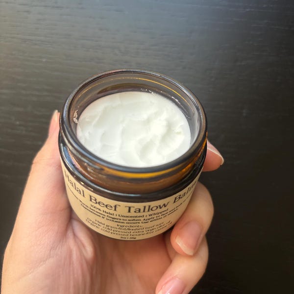 Halal Grass-fed Beef Tallow Balm: Whipped, Organic, Unscented, Ylang ...