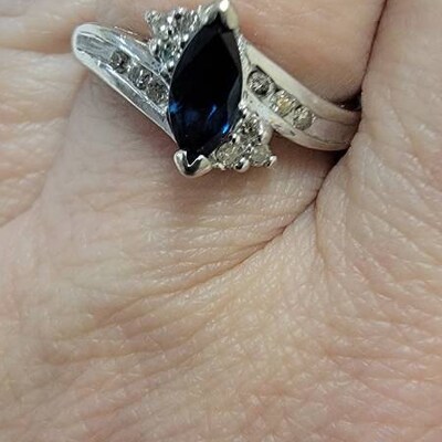 Rare Antique Victorian 3 Carat Flat Ruby Ring, 14 Karat White and ...