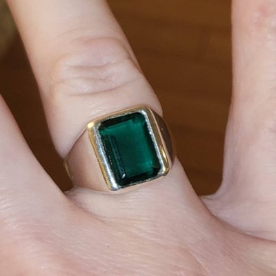 Natural Certified Munga Ring Triangle Shape Unheated Untreated Moonga ...