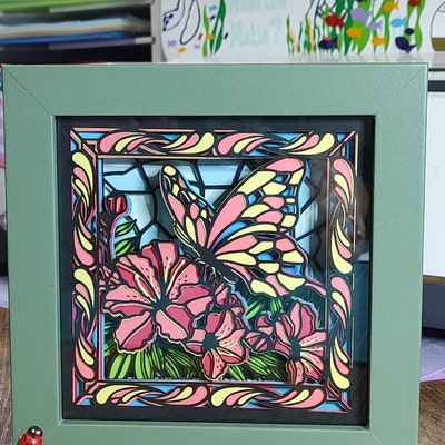 3d Spring Tree Shadow Box Svg, 3d Spring Tree Svg, 3d Shadow Box Svg ...