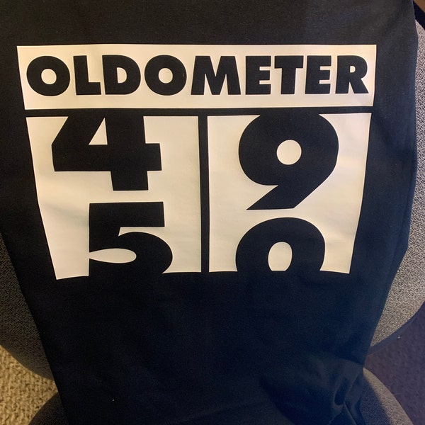 Oldometer SVG, 50th Birthday Svg, Birthday Humor, Oldometer Shirt, 50th ...