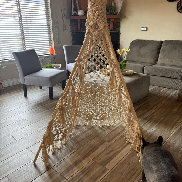 Macrame Teepee, Macrame Tent, Tent Indoor or Outdoor Play or Photoshoot ...