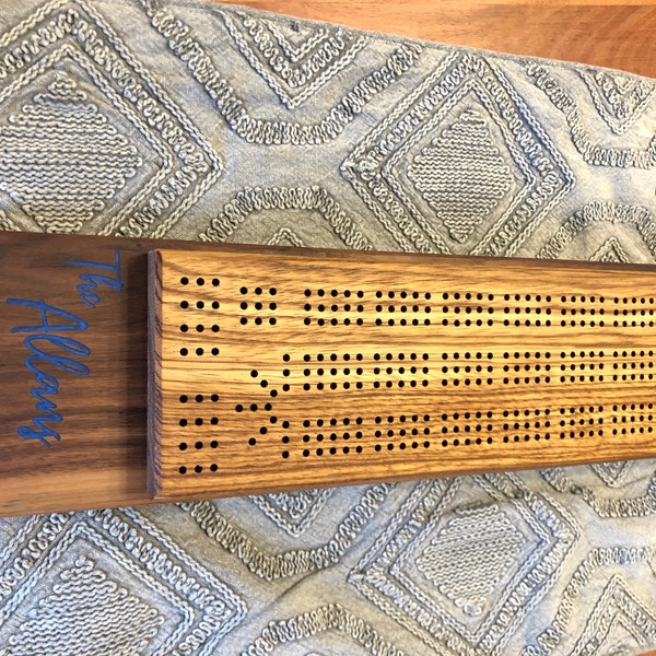 Personalized Cribbage Board - Crib Board With Custom Engraving - Card ...
