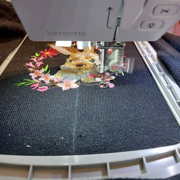 Easter Bunny Embroidery Design, 3 Sizes, Instant Download - Etsy