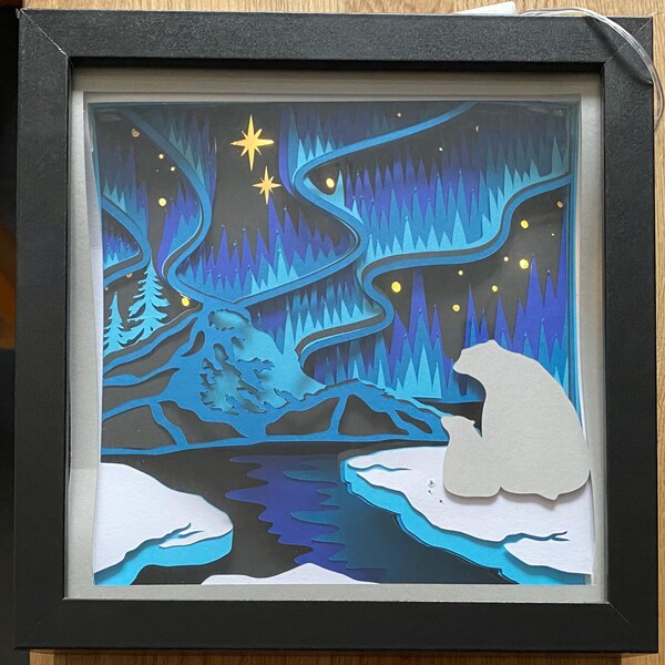 Lion Box Files, Paper Cut Light Box Template Files, 3D Papercut Lion ...