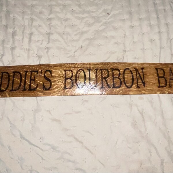 Bourbon Barrel Stave Bourbon Bar / Gift for Bourbon Lover / Bourbon Bar ...