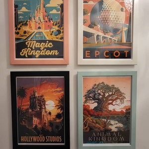 The Magic Kingdom Watercolour Print, Disney Print, Magic Kingdom Park ...