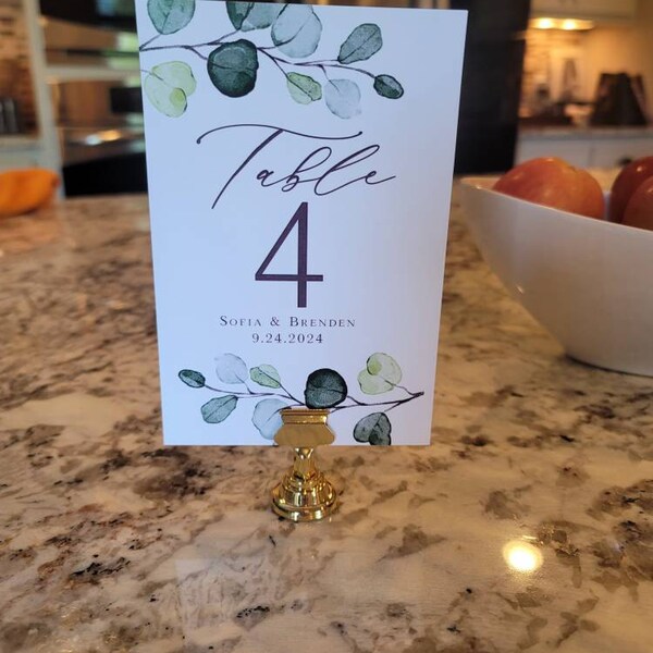 Hand Torn Table Numbers, Personalized Table Numbers, Hand Deckled Table ...