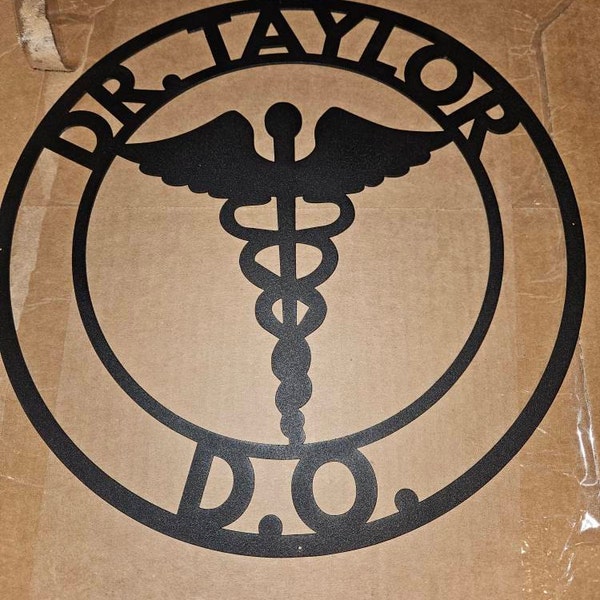 Personalized Metal Doctor Sign, Metal Health Care Sign, Custom Metal ...