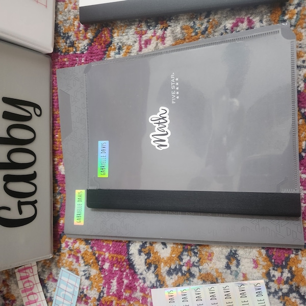 Notebook Subject Labels Sticker | Back to School | Teacher School ...