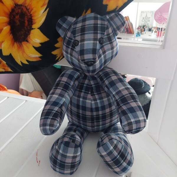 Teddy Bear/memory Bear/handmade Bear/memory of Loved One/keepsake Bear ...