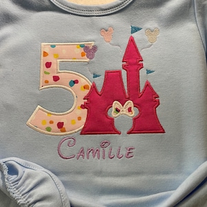 Character Inspired Miss Mouse Castle Embroidery Applique Design - Etsy