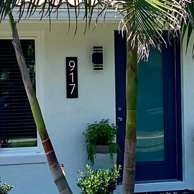 Vertical & Horizontal House Number Easy to Install House Sign House ...