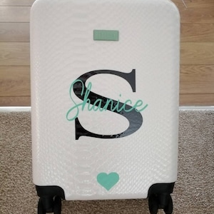Suitcase STICKER Initials Name Personalised Decal Vinyl - Etsy UK