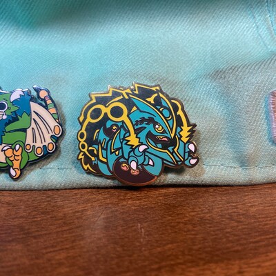 Pokemon Inspired Chibi Mega Rayquaza 1.5 Hard Enamel Pin Omega Ruby and ...