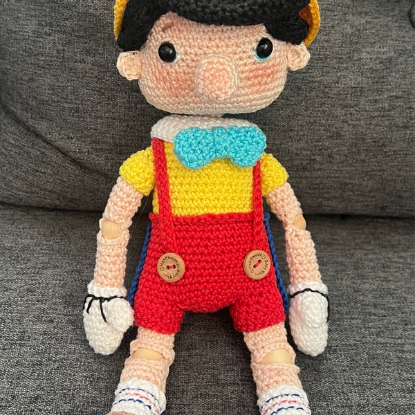 Crochet Pattern for Pinocchio PDF English, France Amigurumi - Etsy Canada