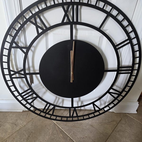 Unique Latin Numeral Compass Metal Wall Clock,extra Large Clock,ships ...