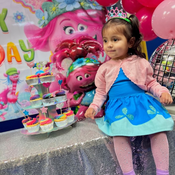 Princess Poppy Dress Inspired by the Trolls Movie / Birthday Dress ...