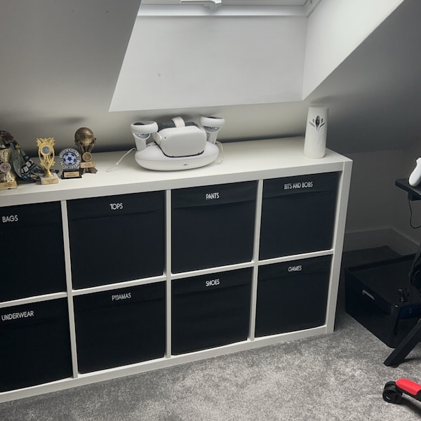 Kids Wardrobe Organization Labels, Ikea Kallax Drona Trofast Storage ...
