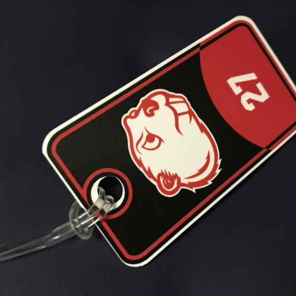 Custom Sports Team Bag Tag, Bag Tags for Football, Hockey, Baseball ...