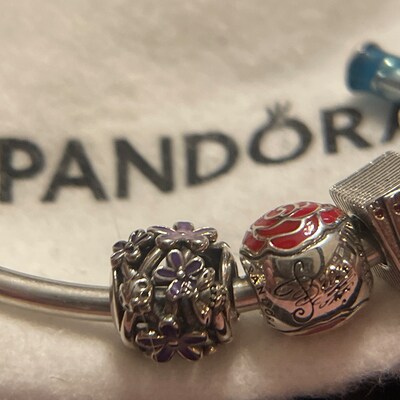 Pandora, Cute Octopus Blue Murano Glass Dangle Charm S925ALE 791694C01 ...
