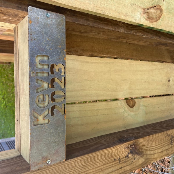 Custom Name Plate - Drop Zone Names - Metal Label - Custom Metal ...