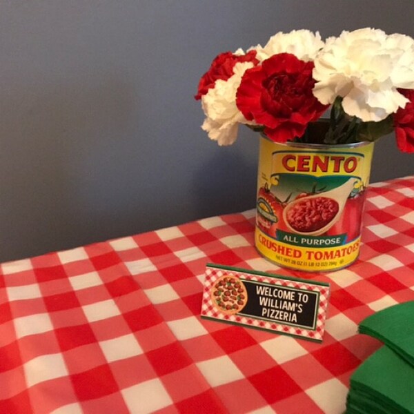 Pizza Party Food Labels Buffet Tags Name Placecards, Pizza Party, Pizza ...