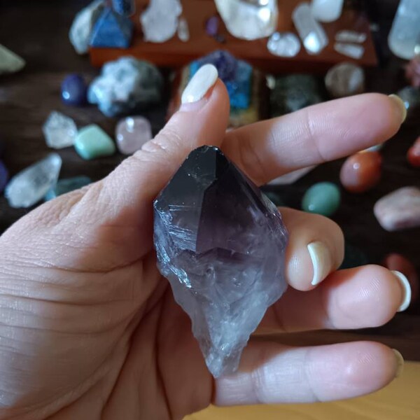 Raw Amethyst Crystal Point With Root (~1" - 4") - Amethyst Points - Raw ...