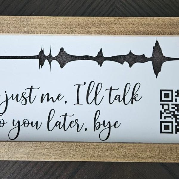 Memorial Voice Message Sign, Scan to Hear Their Voice, QR Code ...
