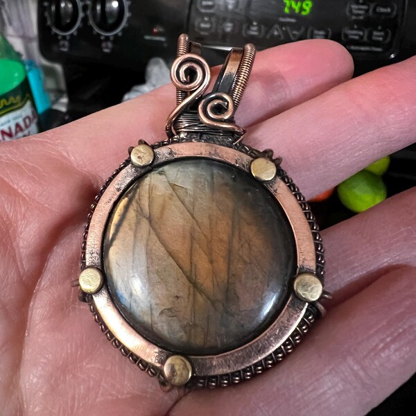 Two Tree of Life Australian Triplet Opal Pendant Copper Wire Wrapped ...