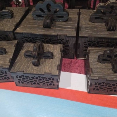 Rose Box Laser Cut Gift Box Envelope Home Décor Decorative - Etsy