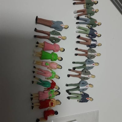 200 Pcs Miniature Standing Seated Passenger People 1:75 Unpainted ...