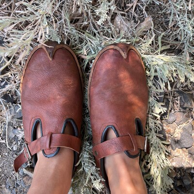 Medieval Leather Socks Knee Level Warrior Turkish Shoes Viking Slip Ons ...