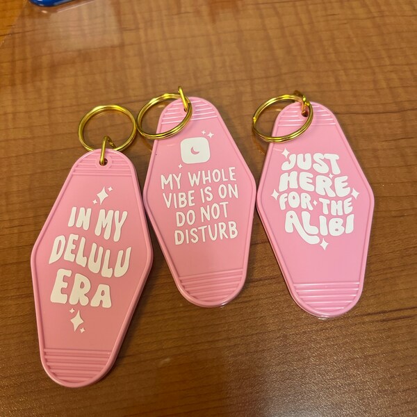 Motel Keychain Svg, Keychain Cut File for Cricut & Silhouette, Funny ...