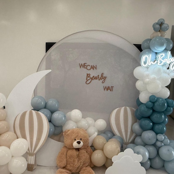 Moon Backdrop Moon Cutout Decorations, Outerspace Themed Birthday Moon ...