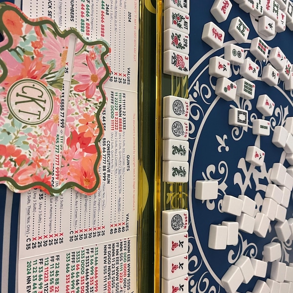 CUSTOM Mahjong Line Reader Accessory (great Gift!) Wavy Edge With a ...