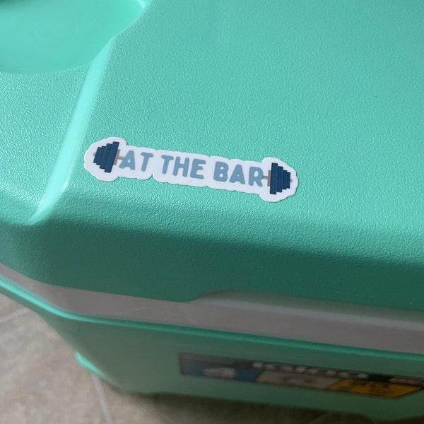 At the Bar Sticker Workout Sticker Fitness Sticker Gym Sticker - Etsy